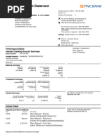 PNC Bank Statement | PDF | Banks | Overdraft