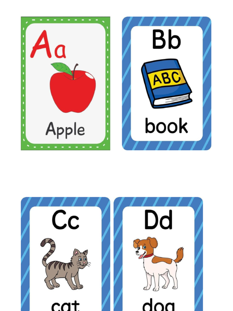 Abecedarios Con Imagen en Ingles (1) | PDF