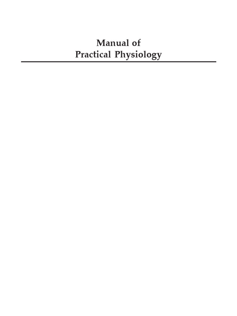 Practical physiology | PDF | Muscle | Medical School