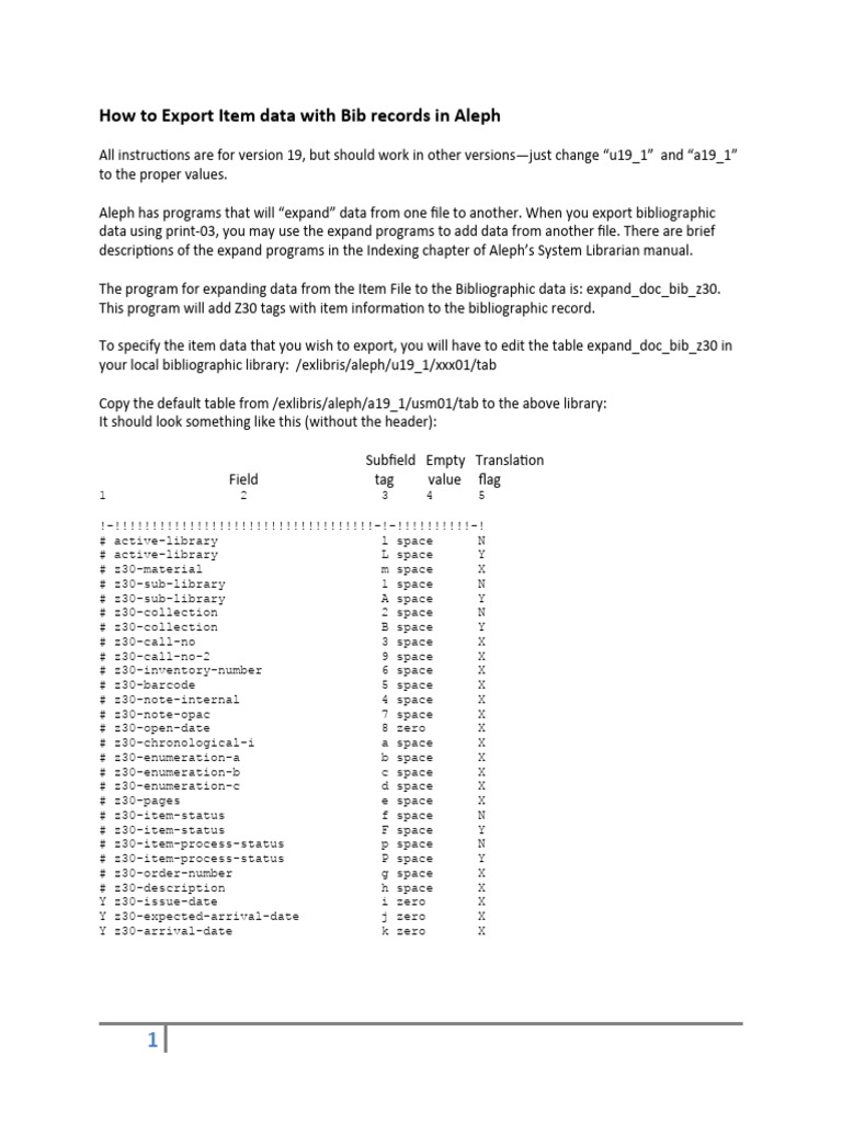 Aleph Export Item data with Bib records | PDF | Bibliography | Computer Science
