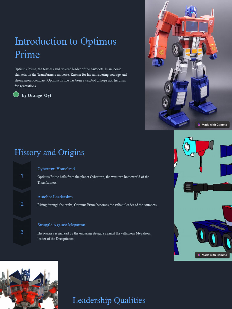 Introduction To Optimus Prime | PDF | Hero