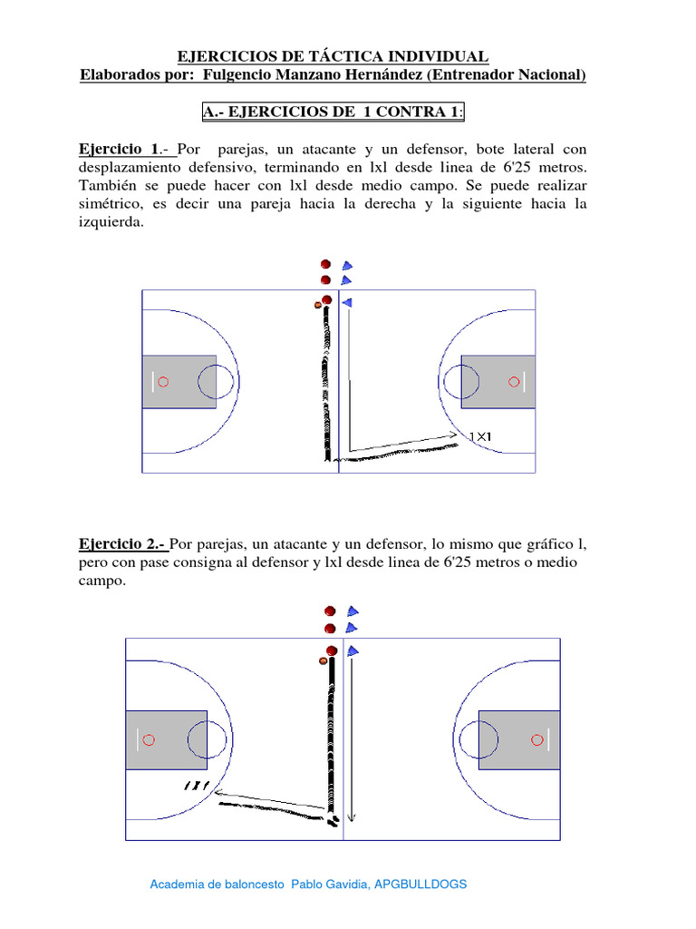 33 Ejercicios de Técnica Individual1.PDF · Pablo Gavidia APG | PDF | Defensor (Asociación de ...