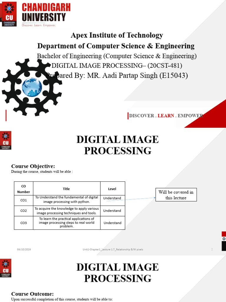 Pixel Relationships in Image Processing | PDF | Image Segmentation