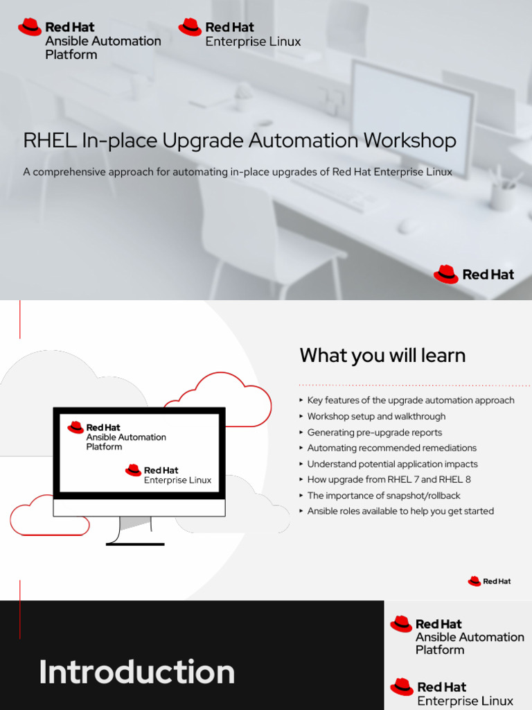 RHEL Upgrade Automation Workshop Guide | PDF | Automation | Computer ...