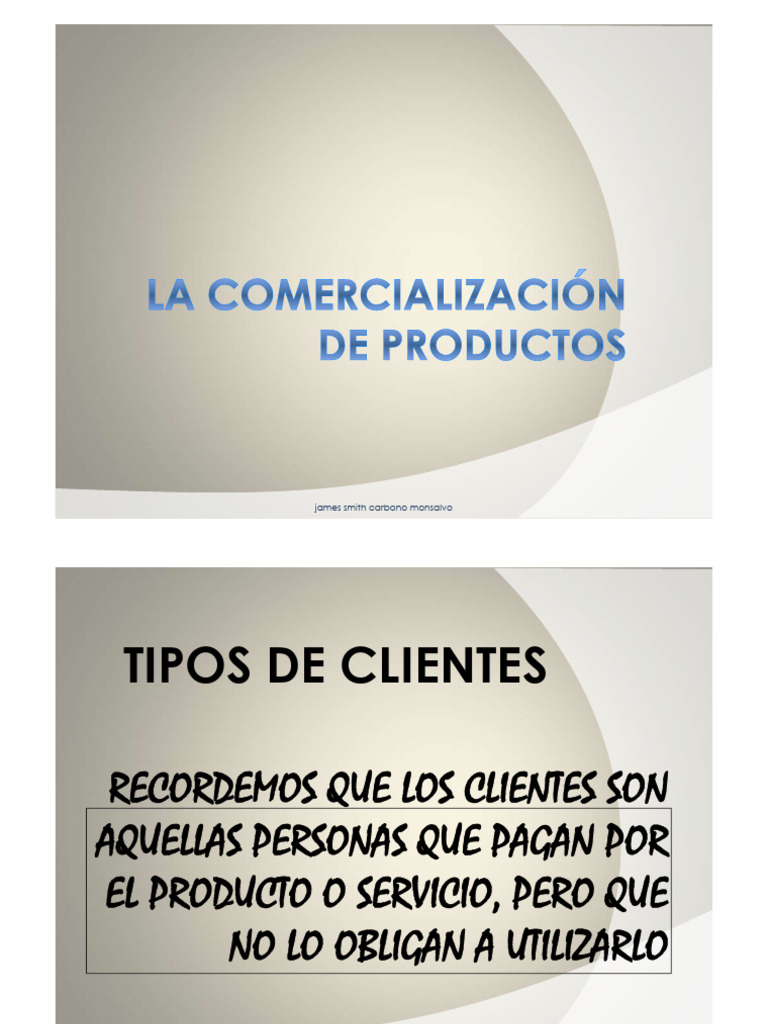 La Comercializacion | PDF | Cliente | Mercado (economía)