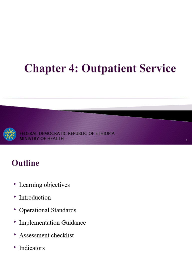 Outpatient Department Management Guide | PDF | Patient | Hospital