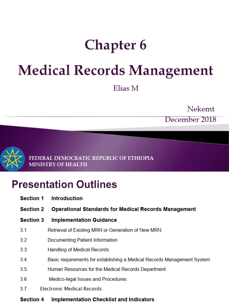Medical Records Management | Download Free PDF | Medical Record | Patient