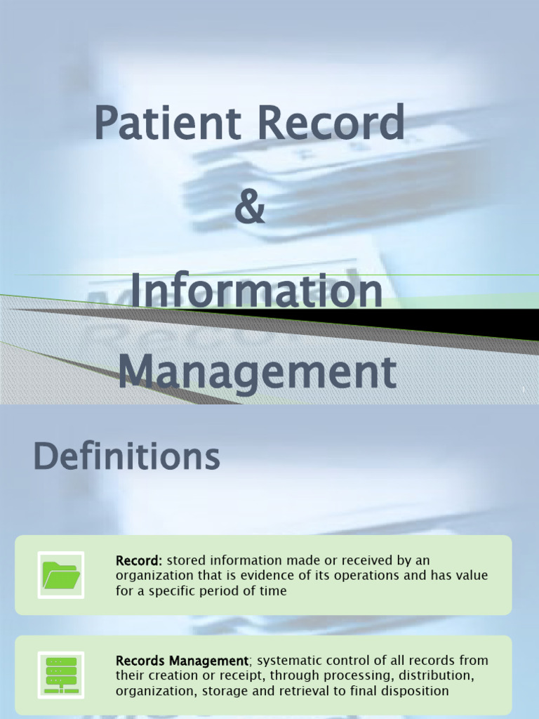 #1 Introduction To Record and Information Management 2024 | PDF ...