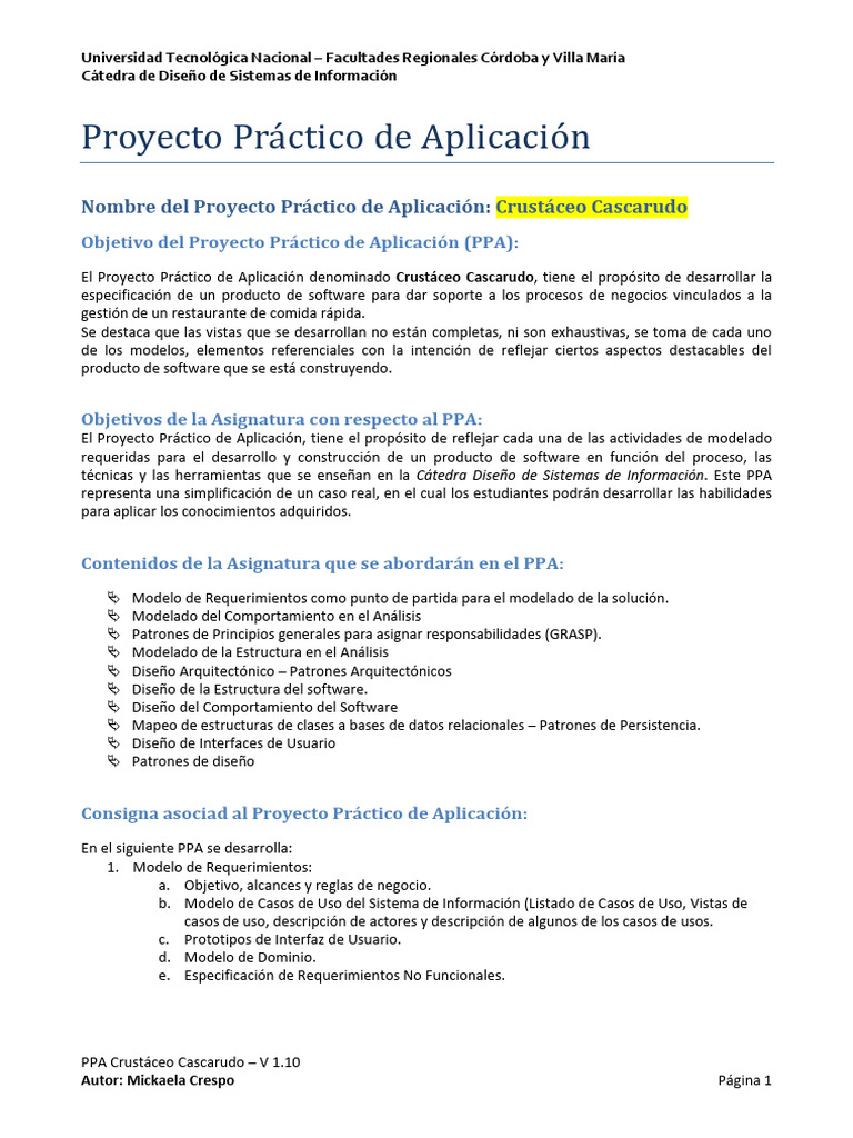 PPA Crustaceo Cascarudo V 1-10 | PDF | Software | Diseño