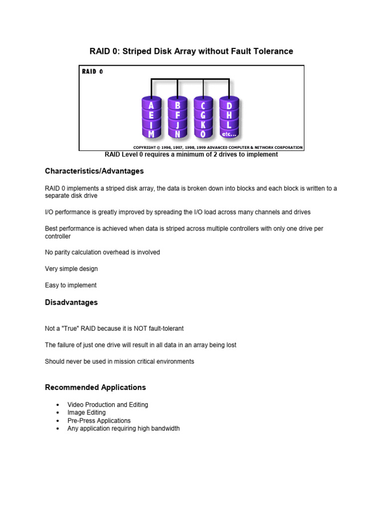 Raid Levels Pdf Error Detection And Correction Hard Disk Drive