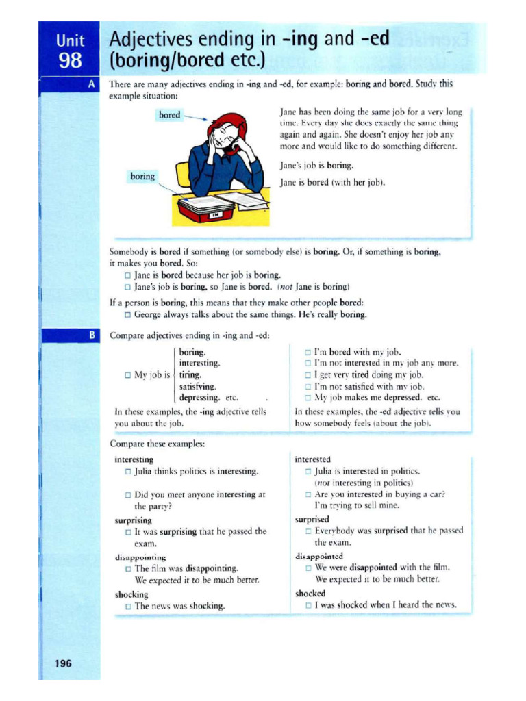 Adjectives - Ed - Ing | PDF