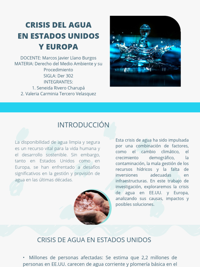 Crisis Del Agua en EEUU y Europa - 20240213 - 025550 - 0000 | PDF ...