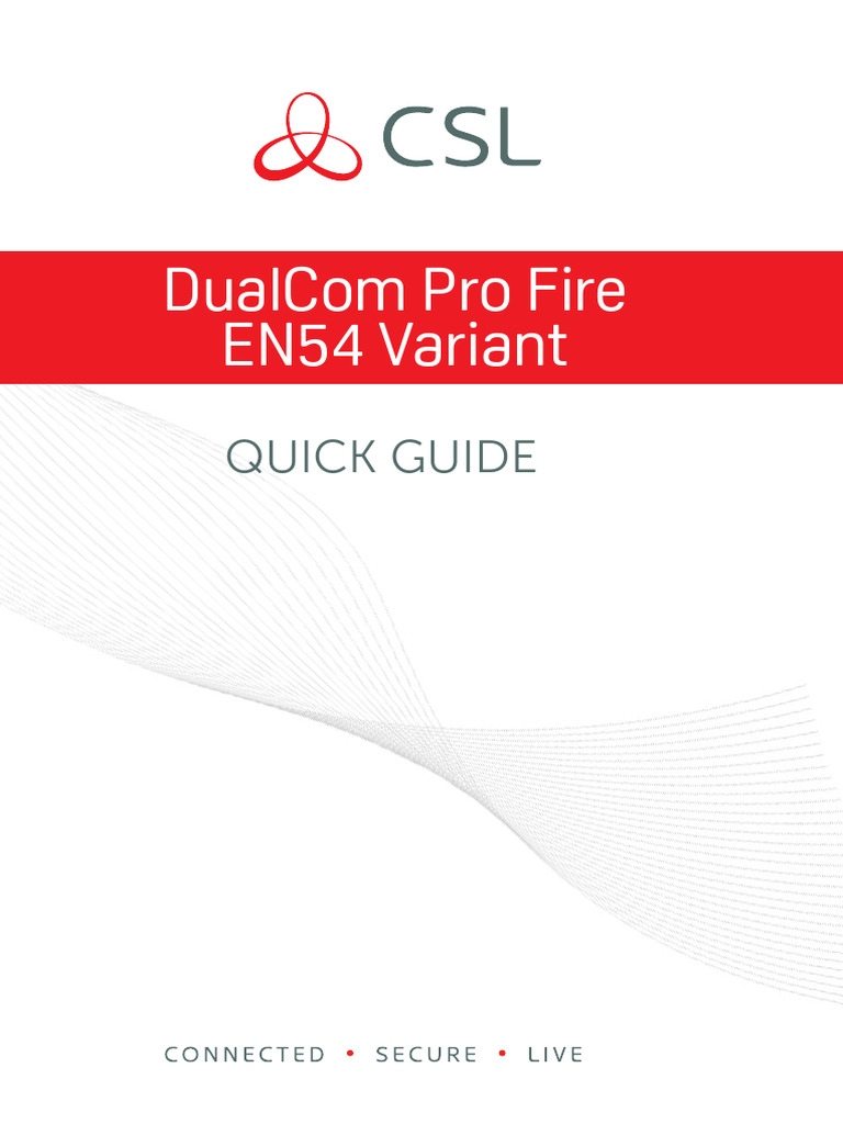 DualCom Pro Fire EN54 Variant - Quick Guide 2020 | PDF | Relay | Switch