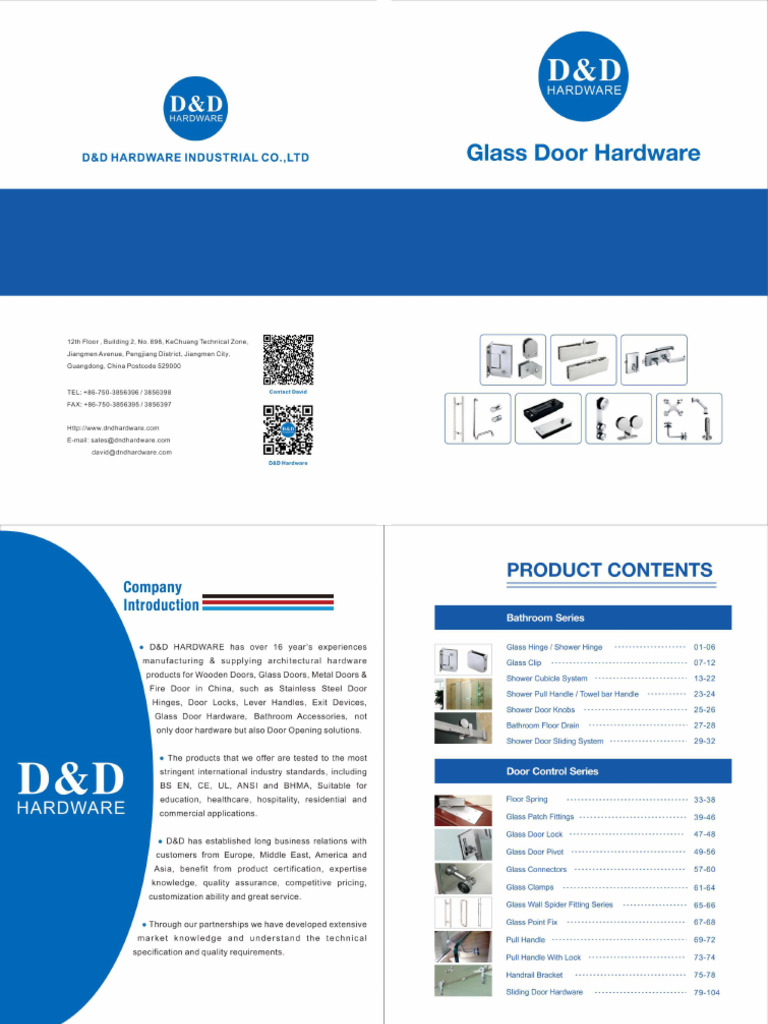 D&D Hardware-Glass Hardware Full Catalogue | PDF