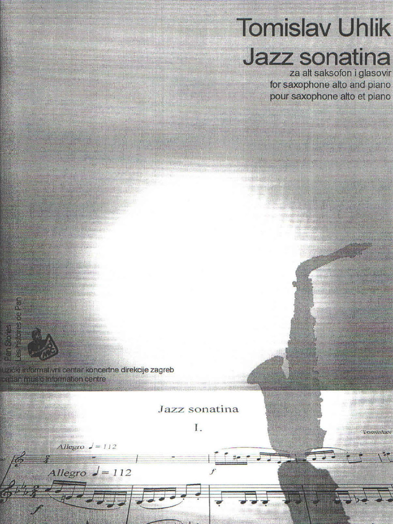 Tomislav Uhlik - Jazz Sonatina | PDF