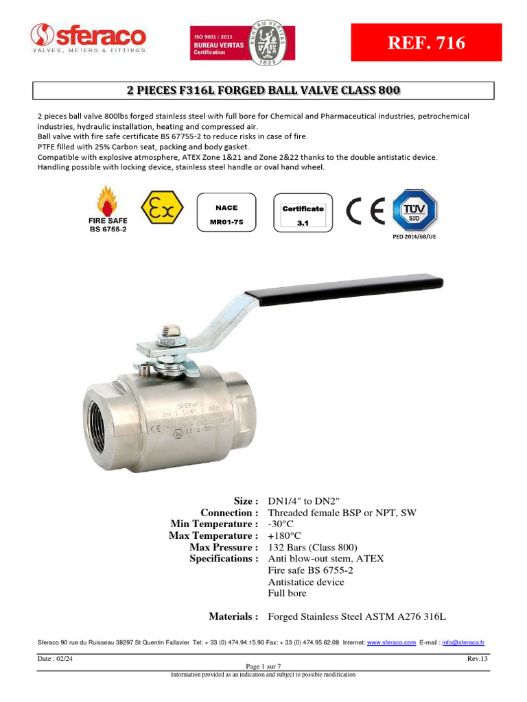 Technical Datasheet 2 Pieces Forged Stainless Steel Ball Valve 800lbs ...