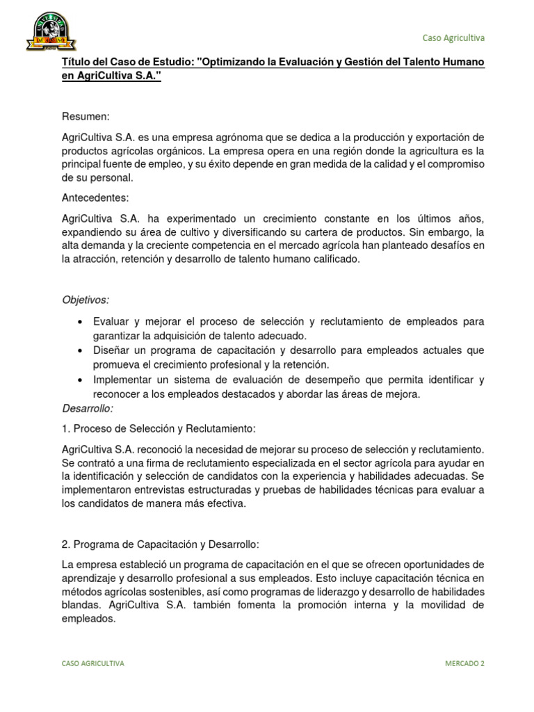 Caso 6 Descargar Gratis Pdf Gestión Del Talento Reclutamiento