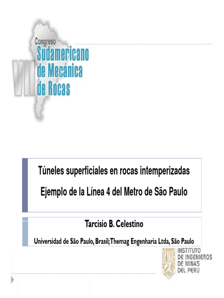 10-30 Charla Magistral Design and Construction of Tunnels in Urban ...