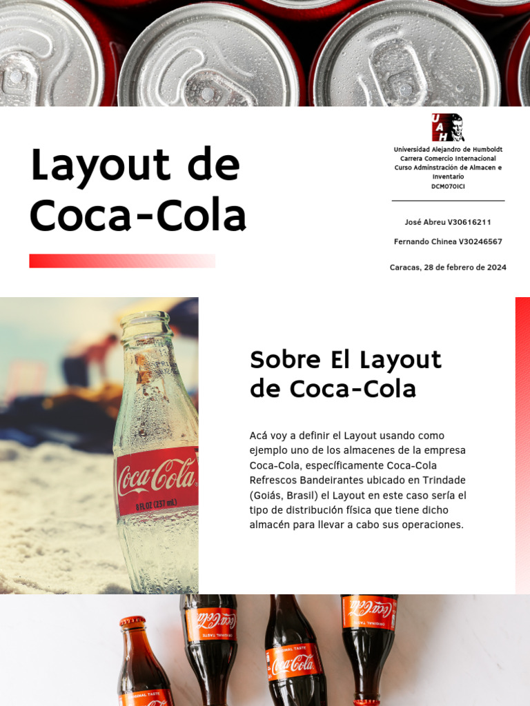 Layout Coca Cola | Descargar gratis PDF | Almacén | Máquina elevadora
