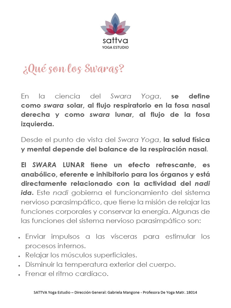 12 - Qué Son Los SWARAS. Swami Digambaranada Saraswati | PDF | Sistema ...