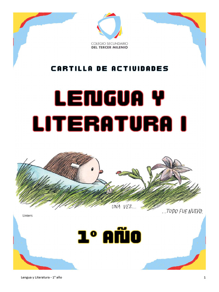 Cartilla de Lengua y Literatura I - 1° Año | PDF | Narración | Verbo