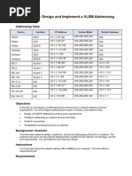 11.10.1 Packet Tracer - Design and Implement A VLSM Addressing Scheme - ILM | PDF | Ip Address ...