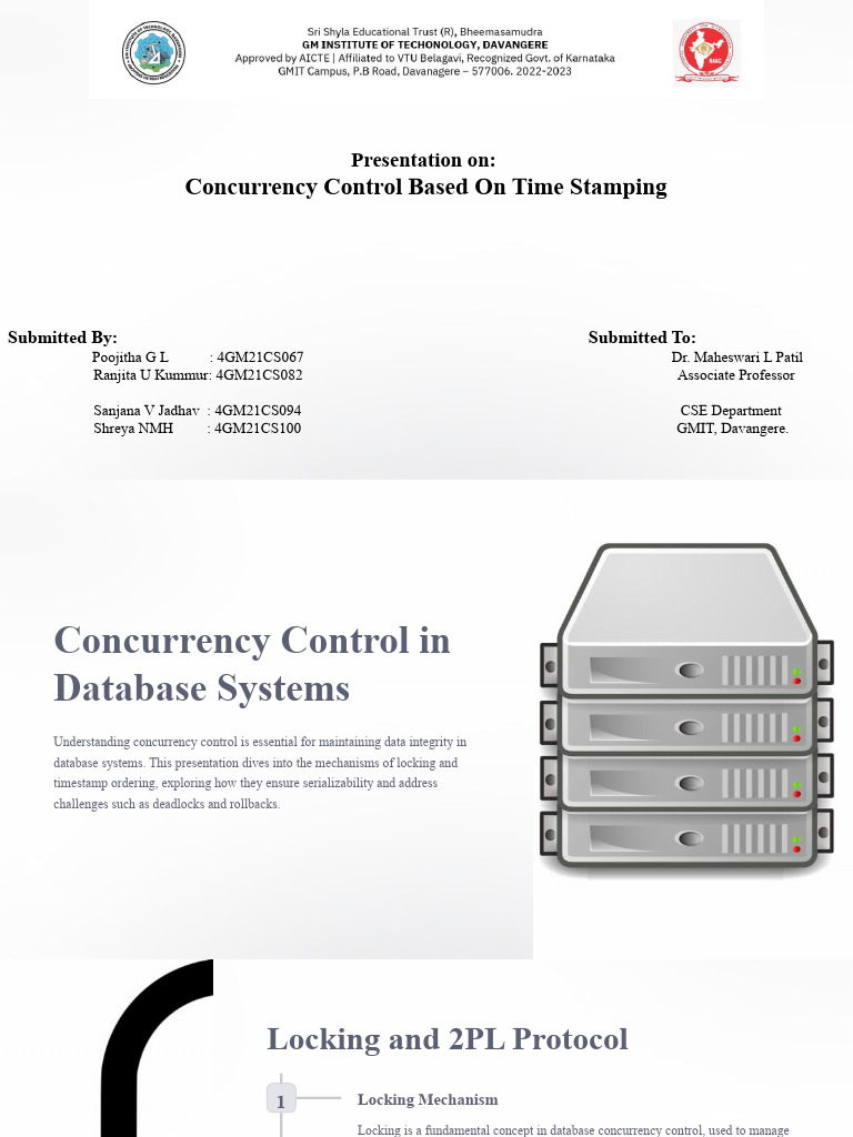 Concurrency Control in Database Systems | PDF | Database Transaction | Distributed Computing