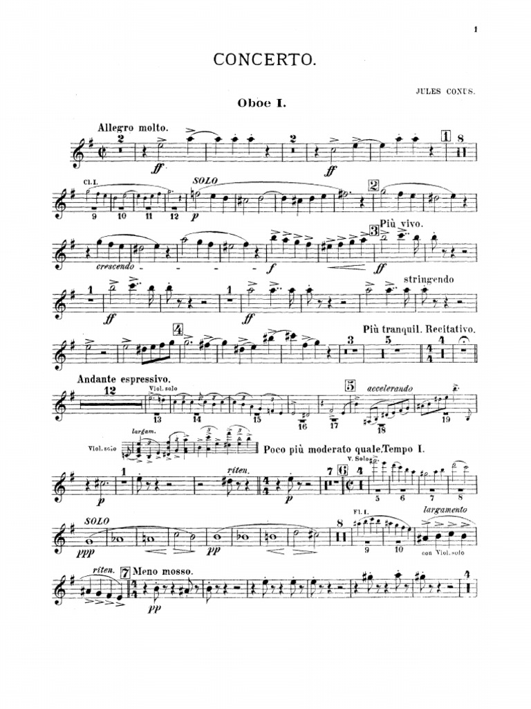 IMSLP800189 PMLP32052 02 - Conus Violin Concerto - Oboe - 1 2 | PDF