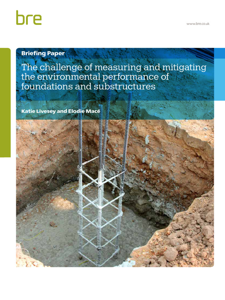 Foundations Substructures Briefing Paper | PDF | Concrete | Waste ...