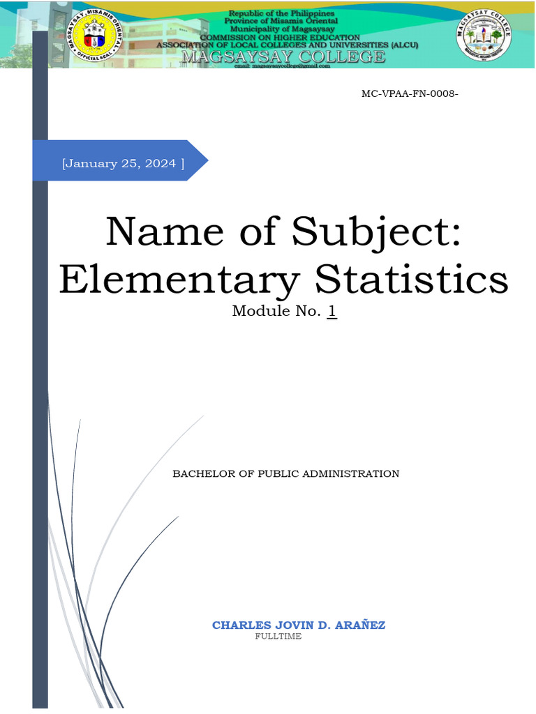 MODULE-1 | PDF | Level Of Measurement | Statistics