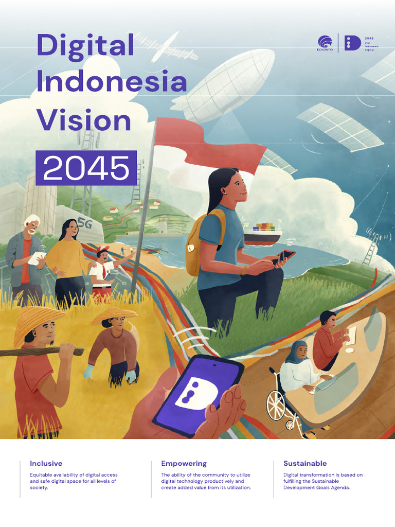 Digital Indonesia Vision 2045 | PDF | Gross Domestic Product | Economic Growth
