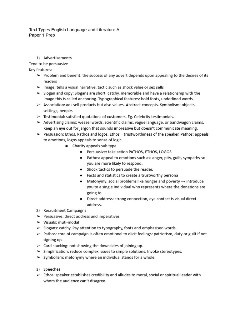 English Text Types Overview | PDF | Infographics | Typography
