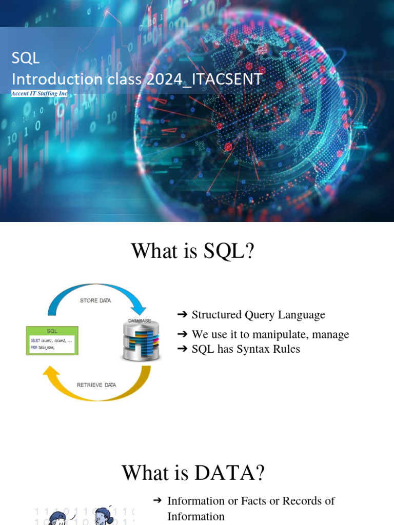 SQL 1 Intro | PDF | Relational Database | Sql SQL 1 Intro | PDF | Relational Database | Sql