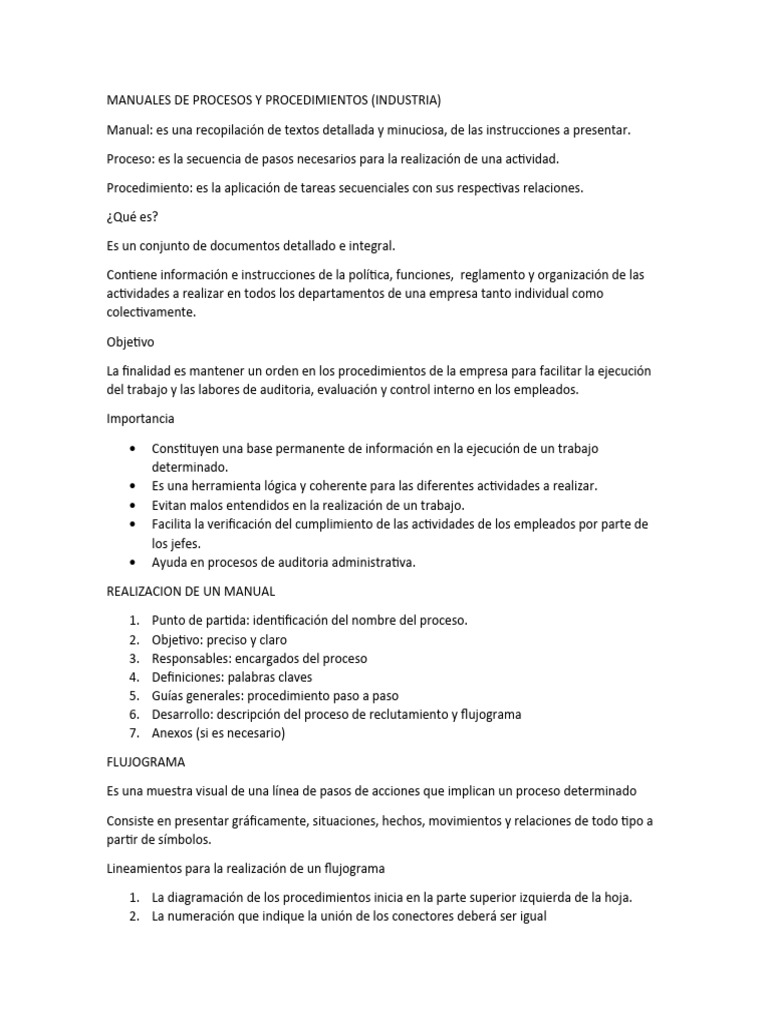 Manuales de Procesos | Descargar gratis PDF | Auditoría | Informática