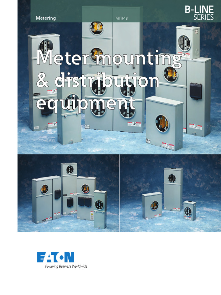 Eaton Meter Mounting Catalog | PDF | Electrical Connector | Electrical ...