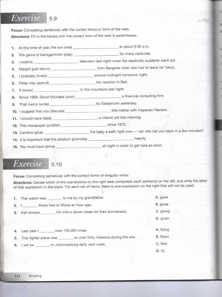 TOEIC Grammar Exercises PDF | PDF | Linguistics | Grammar