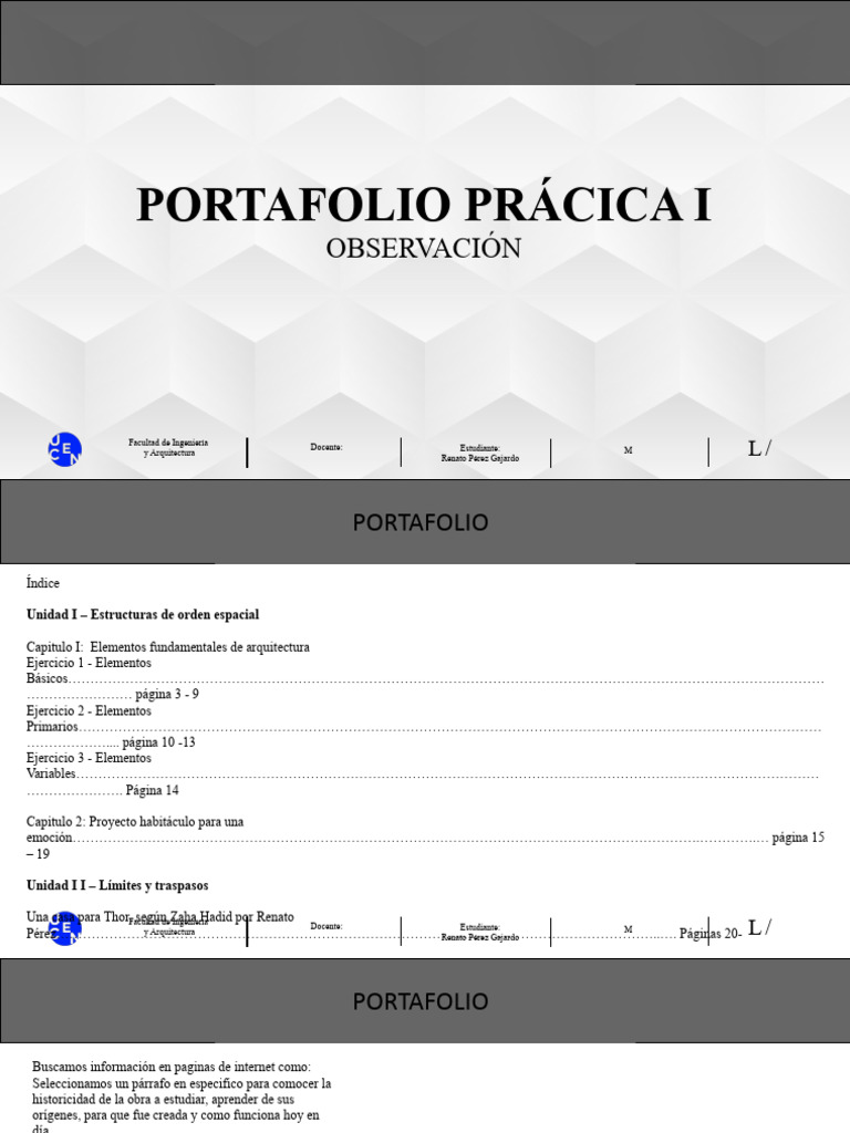 Portafolio Modelo | PDF