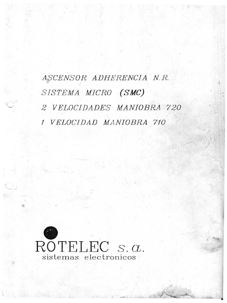 ROTELEC 720 (Sistema Micro SMC) | PDF