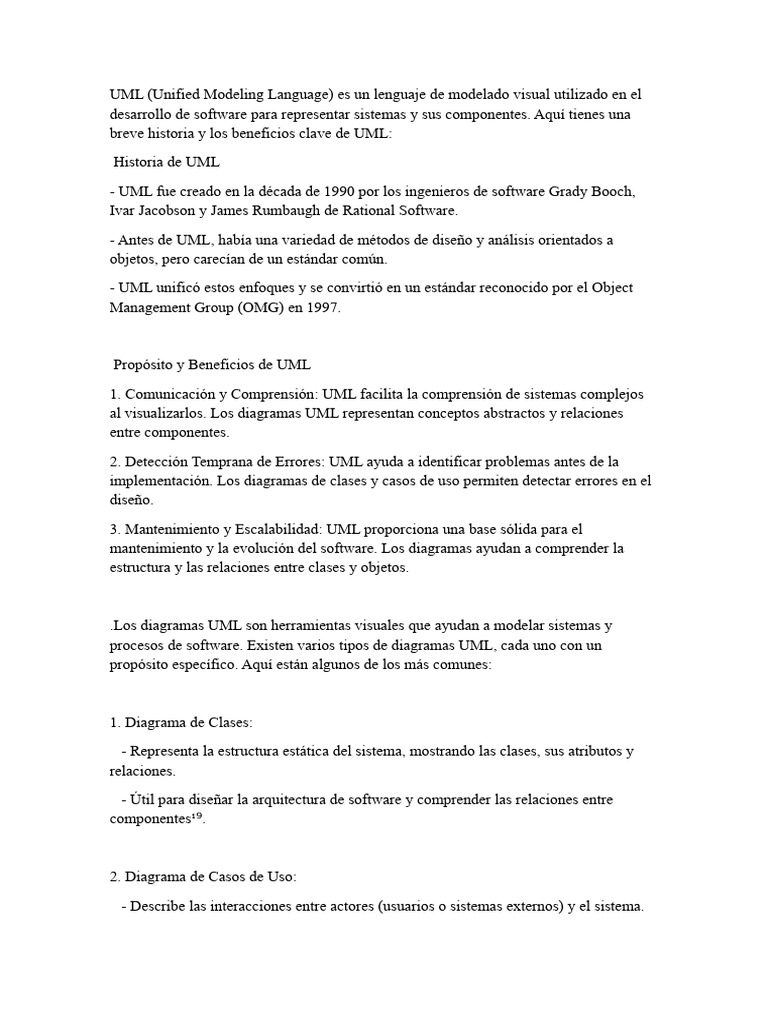 UML Julio | PDF | Lenguaje de modelado unificado | Ingeniería de software