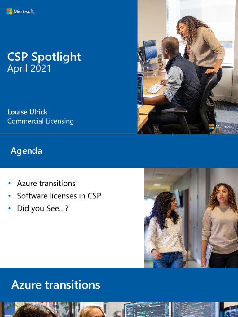 CSP Spotlight - April 2021 | PDF | Microsoft Azure | Subscription ...
