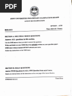 UNILAG JUPEB Practice Questions Answers | PDF