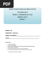 Assessment Task 1 Grade 7 Technology Mini PAT | PDF
