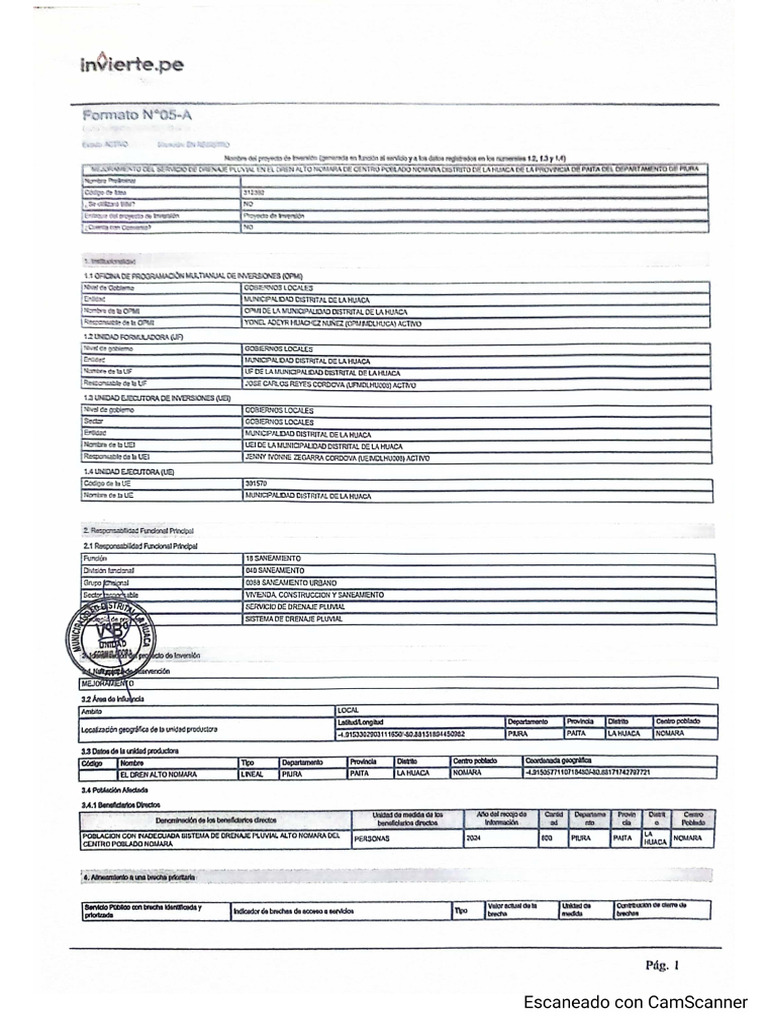 Formato 5 Dren Nomara | PDF