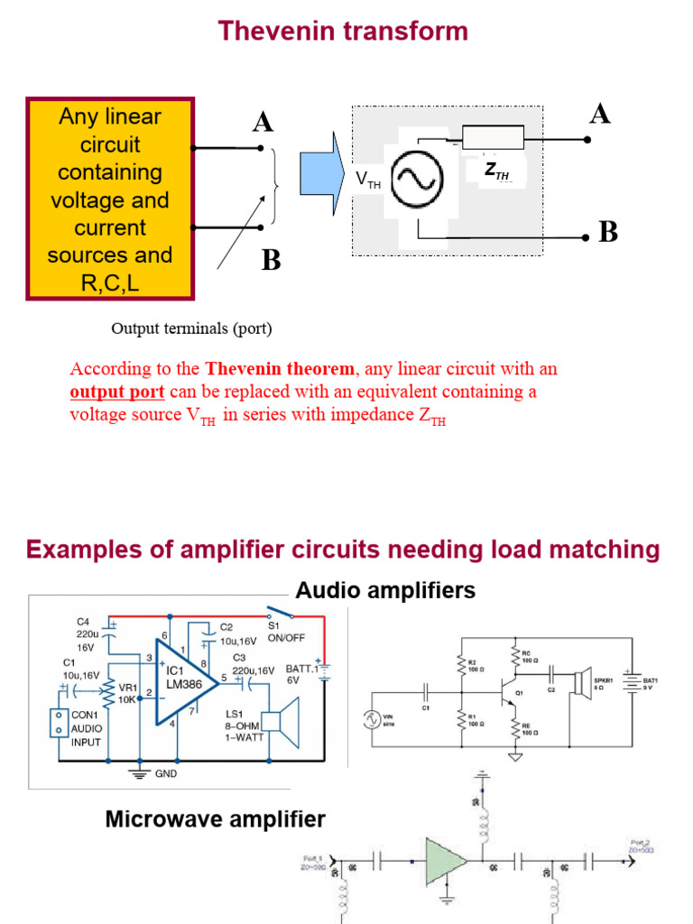 13 AC Thevenin & Norton Transforms (1) - Tagged | PDF | Electrical Impedance | Electrical Network