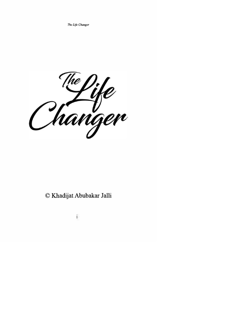 The Life Changer Jamb2024 | PDF