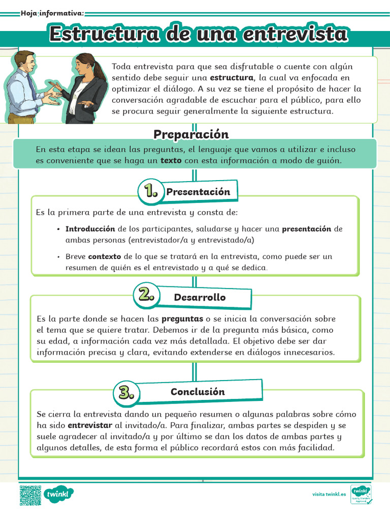 Es SL 1676032098 Hoja Informativa Estructura de Una Entrevista - Ver ...