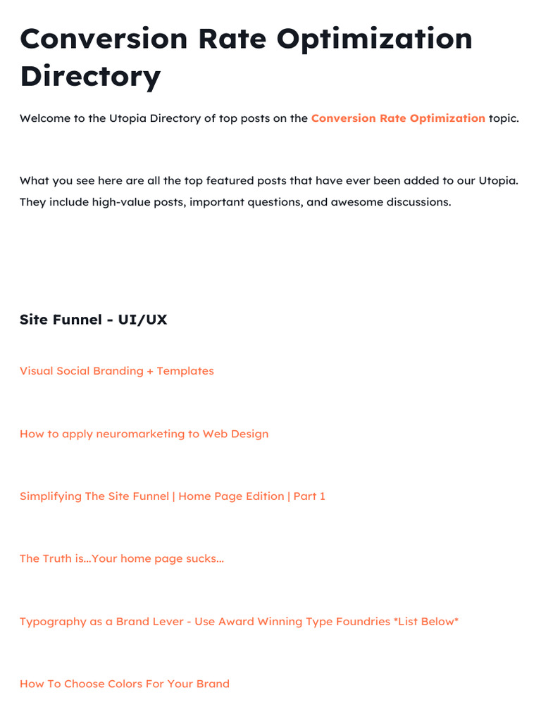 Conversion Rate Optimization Guide | PDF | Color | Brand