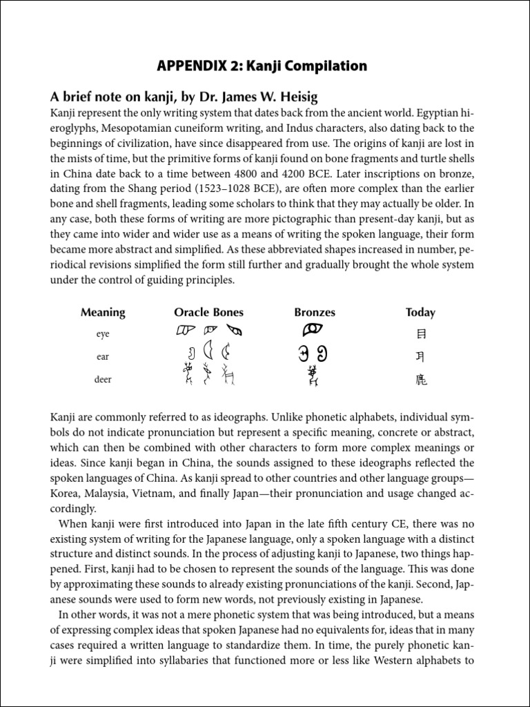 Appendix 2 Kanji Compilation | Download Free PDF | Kanji | Japanese Language
