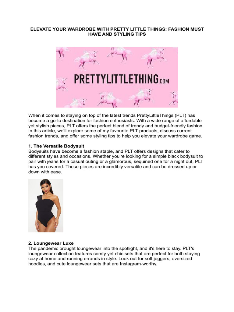 PLT Blog | PDF | Fashion | Clothing