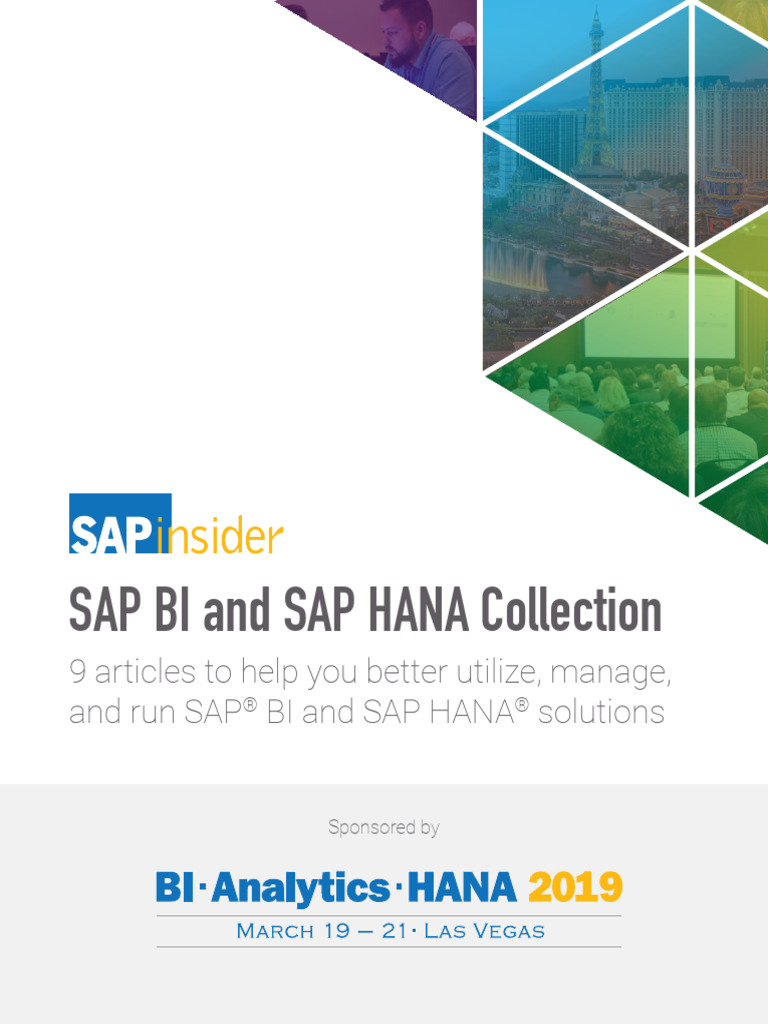 SAPinsider 2019 Compendium BI-Analytics-HANA | PDF | Databases | Analytics